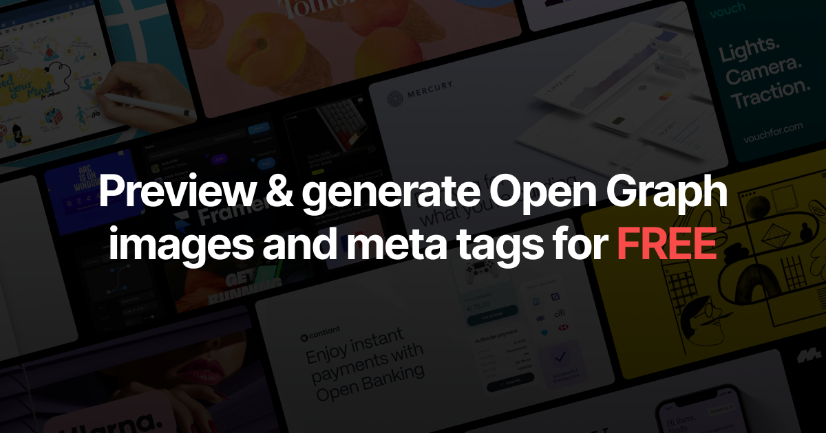 Preview & generate Open Graph & Twitter Cards